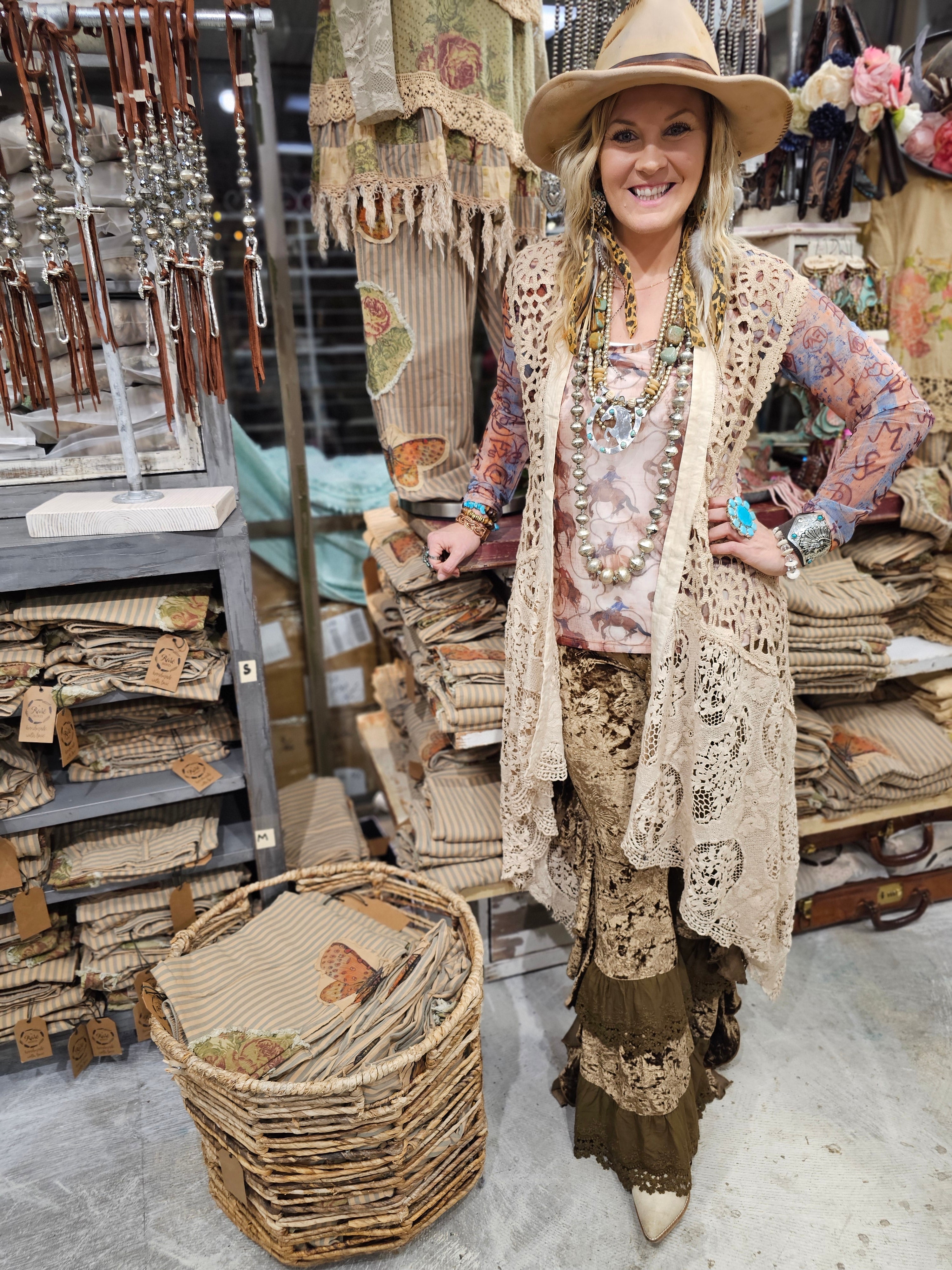 Magdalena Crocheted Duster – A Rare Bird Retail